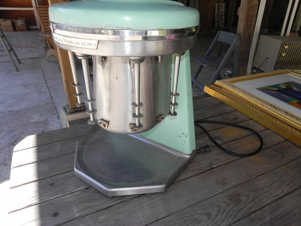Vintage MultiMixer 5 Head Jadeite Milkshake Mixer/Maker/Soda Fountain ...