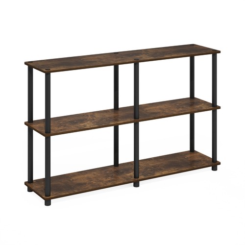 3-Tier Double Size Storage Display Rack, Amber Pine/Black | eBay