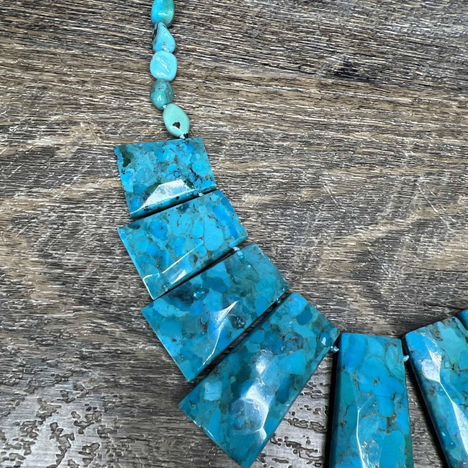 Mine Finds Jay King Turquoise Reversible Bib Necklace - Gem