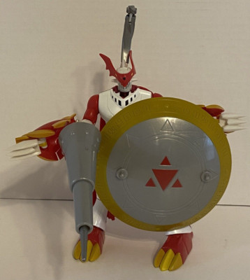 BANDAI 2001 DIGIMON WARP-DIGIVOLVING GALLANTMON ~ GUILMON 8" ACTION ...