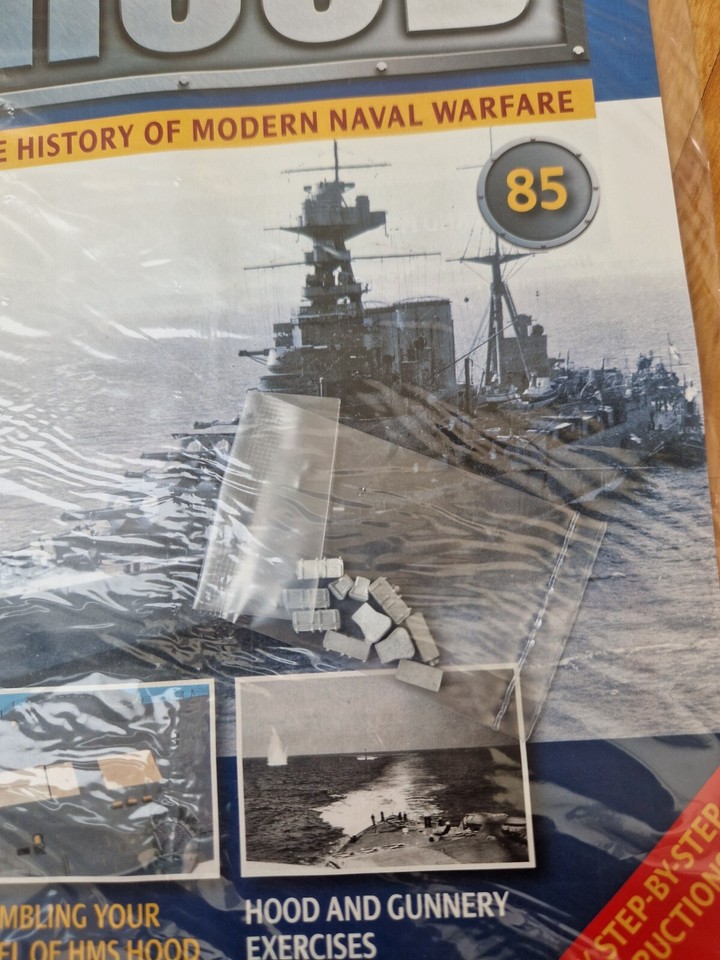 ISSUE 85 HACHETTE BUILD THE HMS HOOD MODEL SHIP 1/200 WW2 BATTLE ...