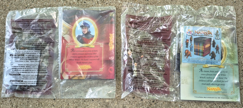 2005 McDonalds Happy Meal Toy NARNIA Peter Susan Figure And Book Sealed ...
