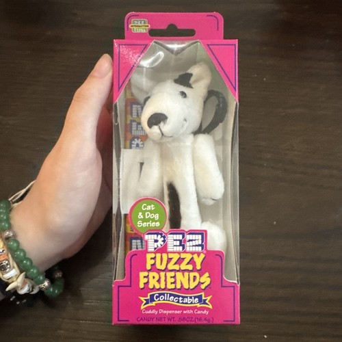 Vintage PEZ Fuzzy Friends By Dakin Rascal The Bull Terrier Cuddly ...
