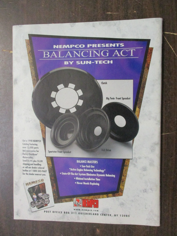 QUICK THROTTLE MOTORCYCLE MAGAZINE #21 SEPTEMBER 1998 DAYTONA RACING ...
