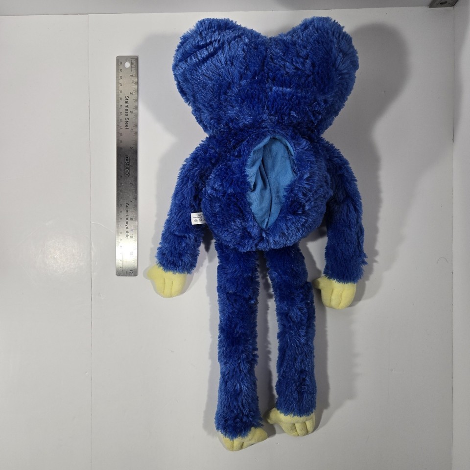 Huggy Wuggy Blue Big Mouth Teeth Poppy Playtime Plush Hand Puppet 22 ...