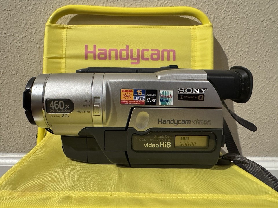 Sony Handycam CCD-TRV308 NTSC Hi8 Camcorder w/Nightshot TESTED WORKING ...