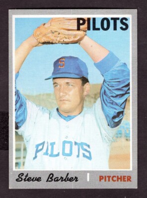 1970 TOPPS STEVE BARBER CARD NO:224 NEAR MINT-MINT CONDITION | eBay