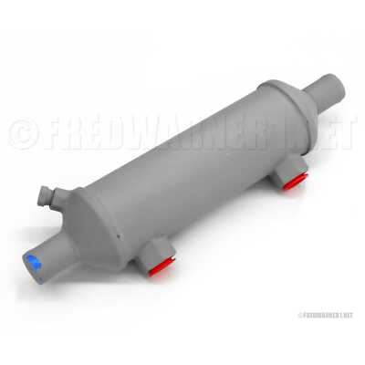 Seakamp 26132 Marine Oil Cooler 2x6" Body 3/8" NPT 3/4" Hose Copper | eBay