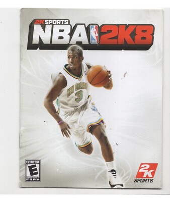 NBA 2K8 PS3 MANUAL ONLY NO TRACKING Authentic | eBay