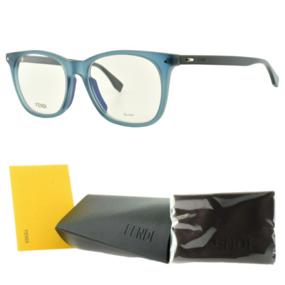 NEW!! FENDI FF M0004 RCT Blue Rectangle Full Rim Mens Optical Frame | eBay