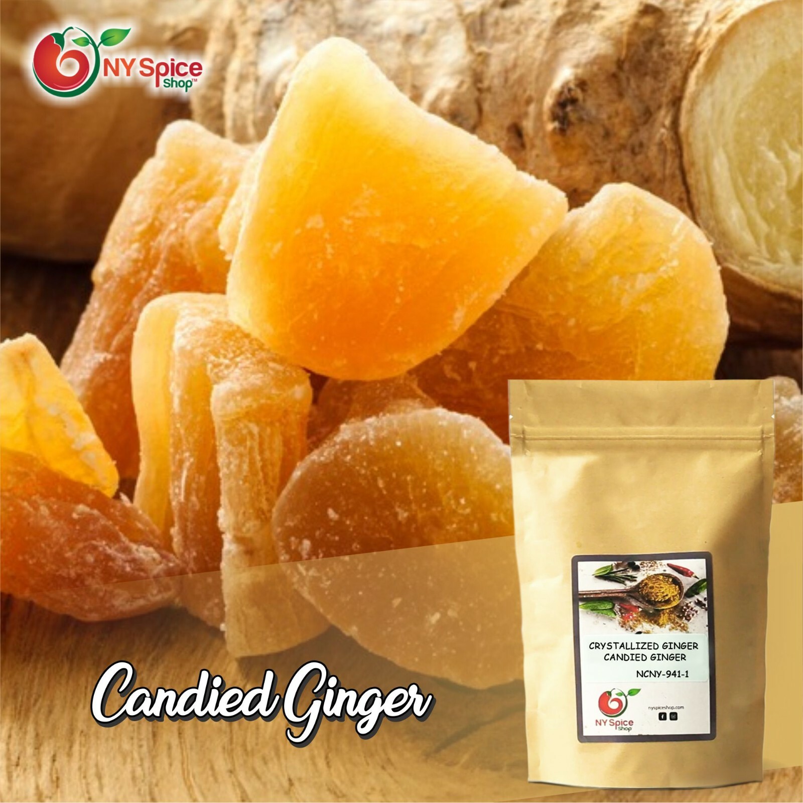 Crystallized Ginger Dehydrated Kosher Candied Sugar Slices Dried | eBay
