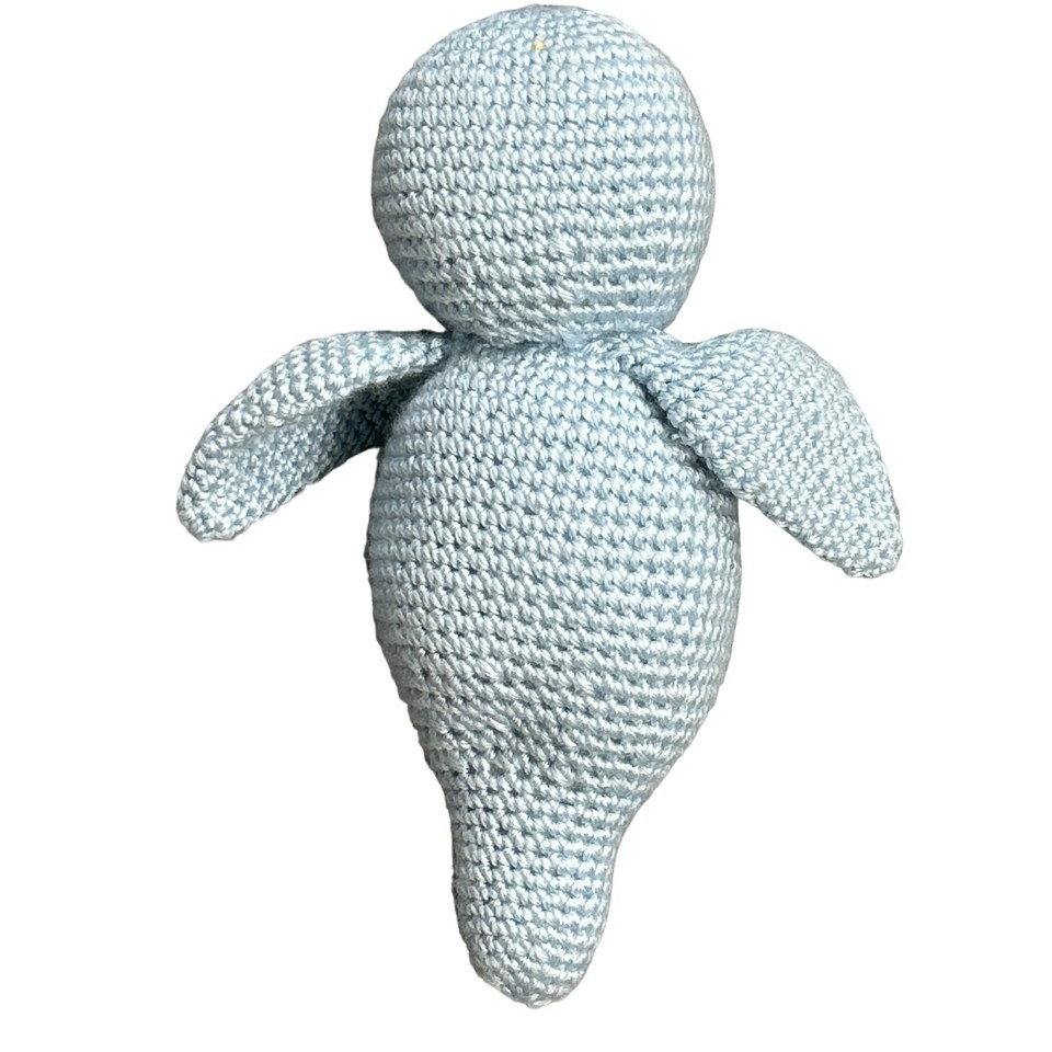 Handmade Crocheted Knit Blue Bird Plush Toy 11" Blue Yellow | eBay