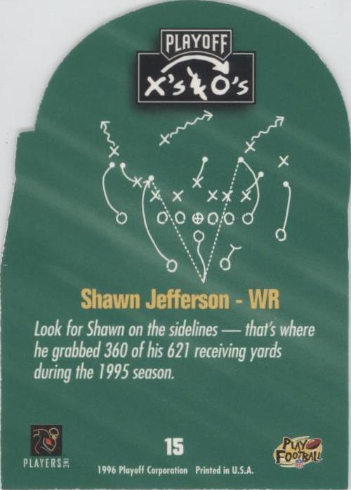 1996 Playoff Prime Shawn Jefferson #15 for sale | eBay