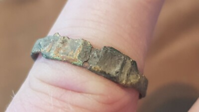 Rare Medieval copper alloy finger ring as photos Please read ...