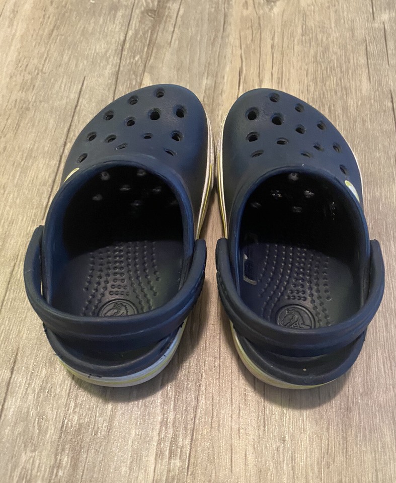 Toddler Boys Blue Crocs Child Size 4C Sandals Clogs | eBay