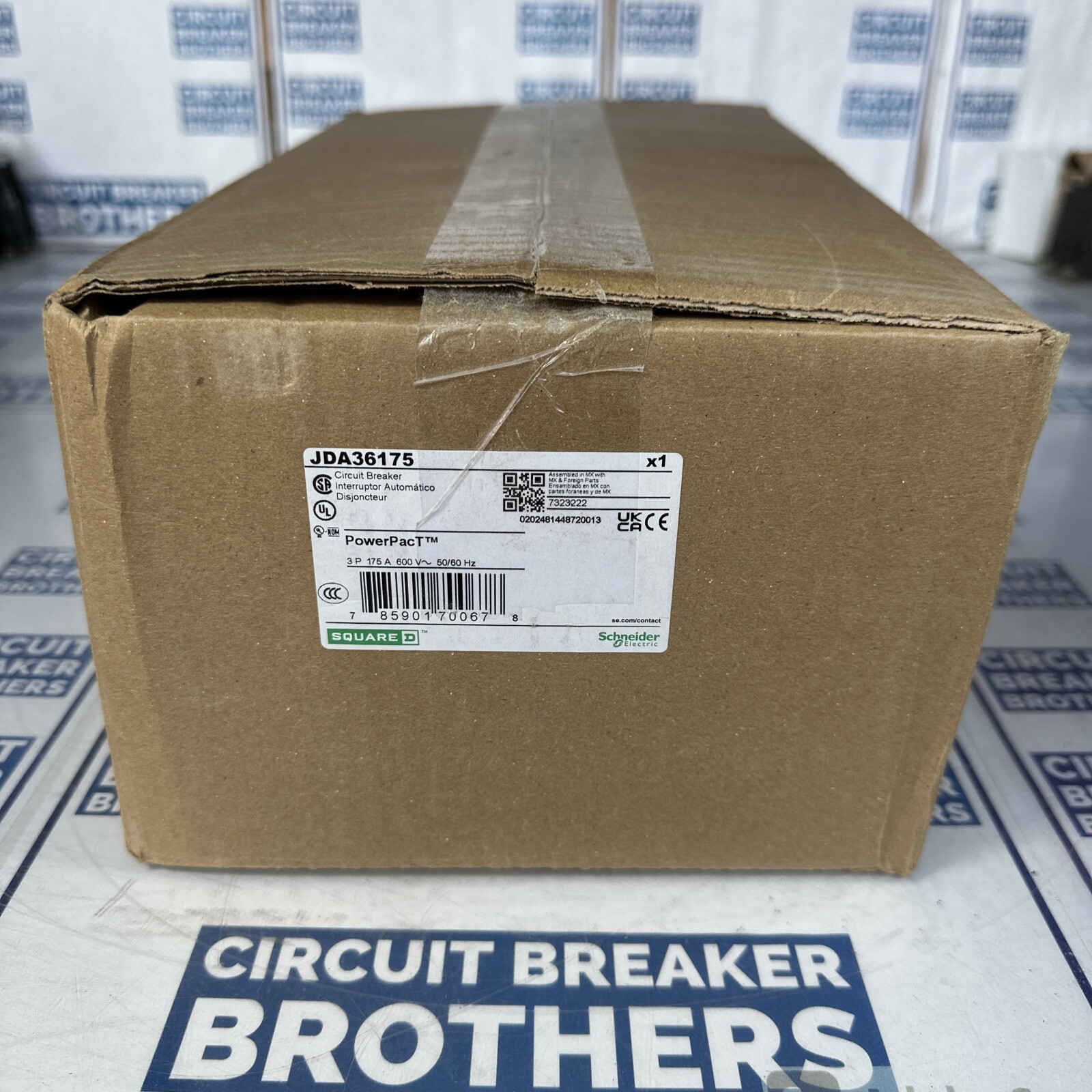 SQUARE D JDA36175 CIRCUIT BREAKER 175 AMPS 3 POLE ( ) for sale online ...