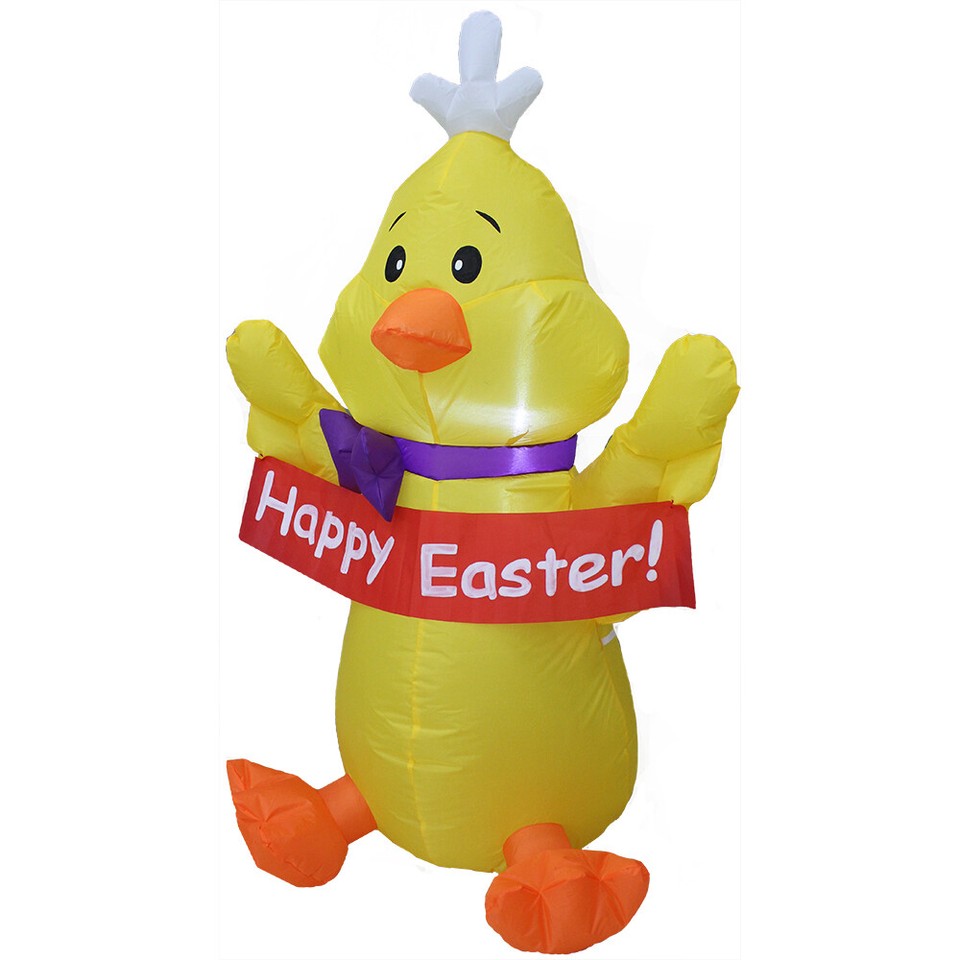 Easter Decorations Outdoor Inflatable Airblown Easter Bunny Easter Eggs ...