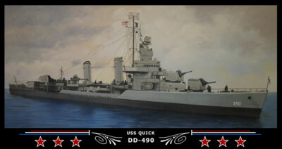 Navy Emporium USS Quick DD-490 Art Print | eBay