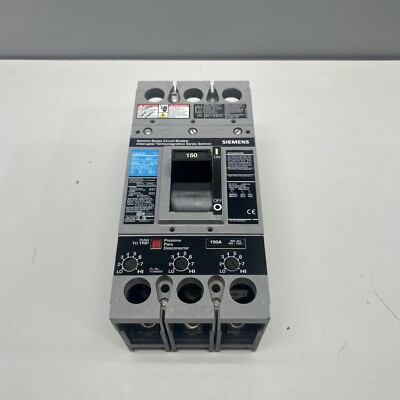 Siemens 150 Amp Sentron Series Circuit Breaker FXD63B150 with 150amp ...