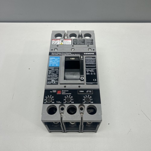 Siemens 150 Amp Sentron Series Circuit Breaker FXD63B150 with 150amp ...