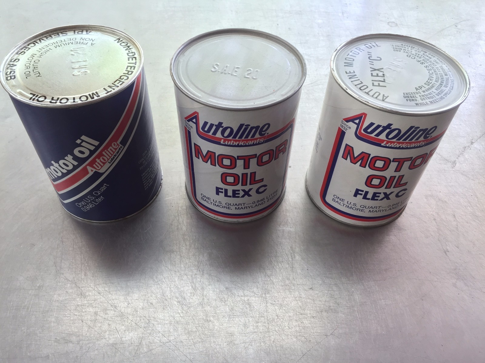 Vintage Antique Autoline Lubricants Motor Oil Baltimore Maryland Sign ...
