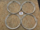 16" HOT ROD, RAT ROD CHROME STAINLESS TRIM RINGS BEAUTY RINGS (4) 1 1/4 ...