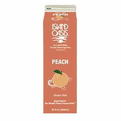 Island Oasis Peach Flavored Frozen Beverage Mix (32 Fl.OZ, 12 Per Case ...