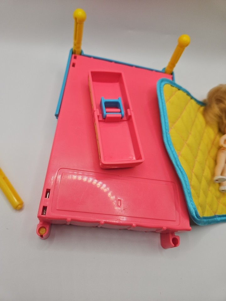 Vtg 1987 Kenner Wish World Kids SLEEP N LEAP BED into Playground w ...