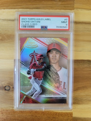 2021 Topps Gold Label #7 Shohei Ohtani Class 3 Red Foil /25 PSA 9 | eBay