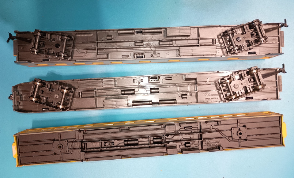 (3) HO RIVAROSSI PASSENGER CARS COACH, OBSERVATION & VISTA DOME UNION ...