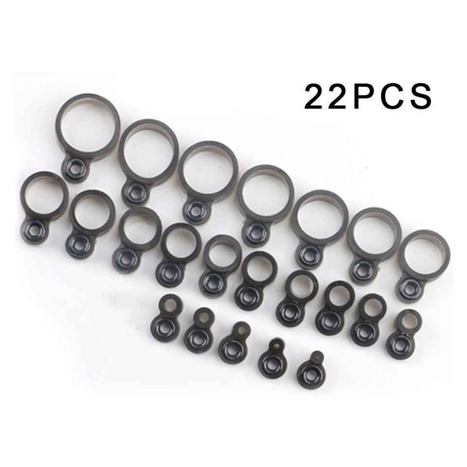 Fishing Rod Guides Eye Ring Wire ring Silicone Outdoor Kits DIY Top ...