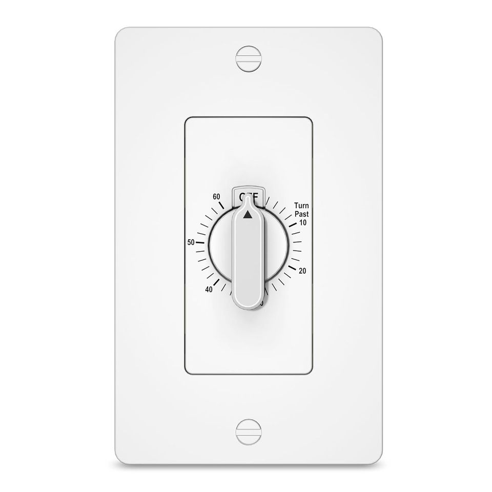60 Minute Spring Wound Countdown Timer Switch for Bathroom Exhaust Fan ...