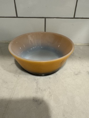 Mid-Century Modern, Fire King -Orange & Black “Ombré Cereal Bowl ...