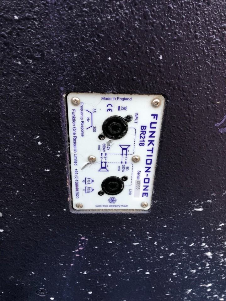 Funktion One BR218 Bass Reflex Range Loudspeaker Speaker High ...