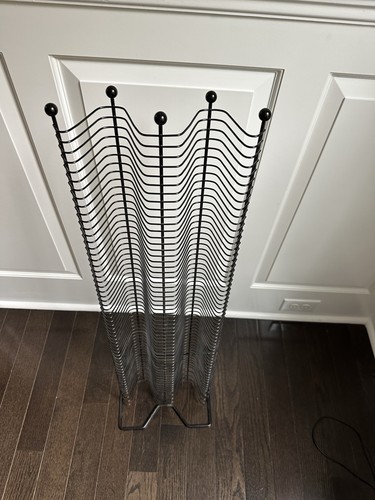 Vintage CD Storage Tower Rack Stand Black 120 single / 108 single & 6 ...