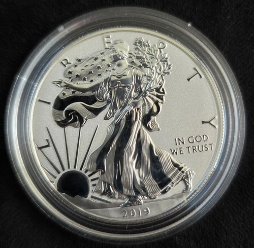 2019-S AMERICAN EAGLE 1 OZ SILVER ENHANCED REVERSE PROOF COIN OGP RARE ...