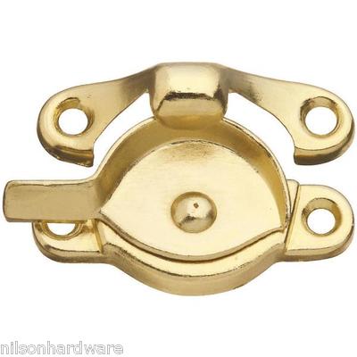 (25)- Zinc Die-Cast Brass 7/8" W X 2 7/16" L Window Sash Latch Lock ...
