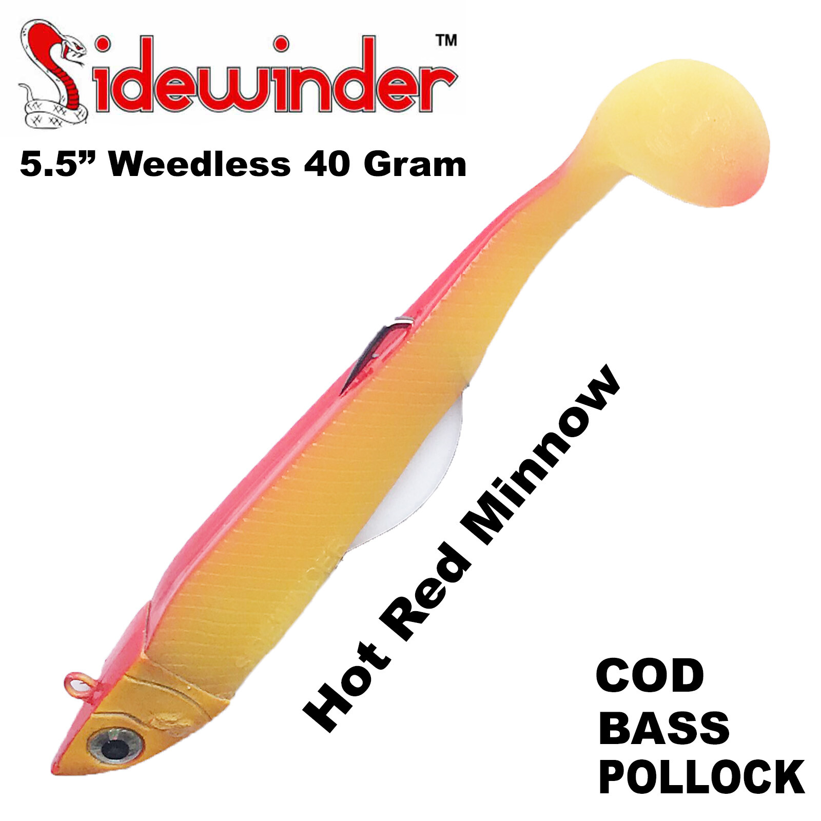 Pick & Mix WEEDLESS Sidewinder Sand eel Lure Bass Cod Pollock Jelly Lures Jigs | eBay