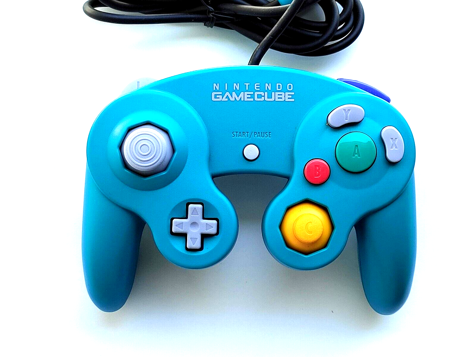 Official Nintendo GameCube Controller Emerald Blue GC Game Cube w/Box ...