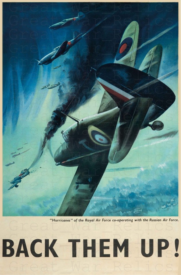 WW2 British Propaganda Poster - Supermarine Spitfire, WW2 Aircraft ...