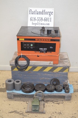 Diamond DBD-32X 1-1/8" (#9) Portable Table Type Rebar Bender w/ Dies | eBay