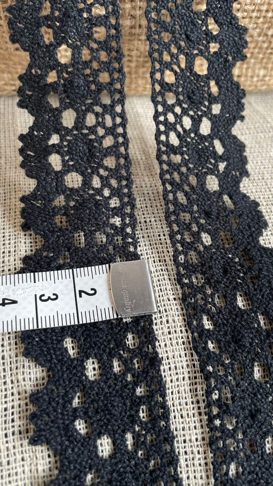 10m/1m Schwarz 3cm Häkelspitze Baumwolle Spitze Borte Nichtelastisch | eBay