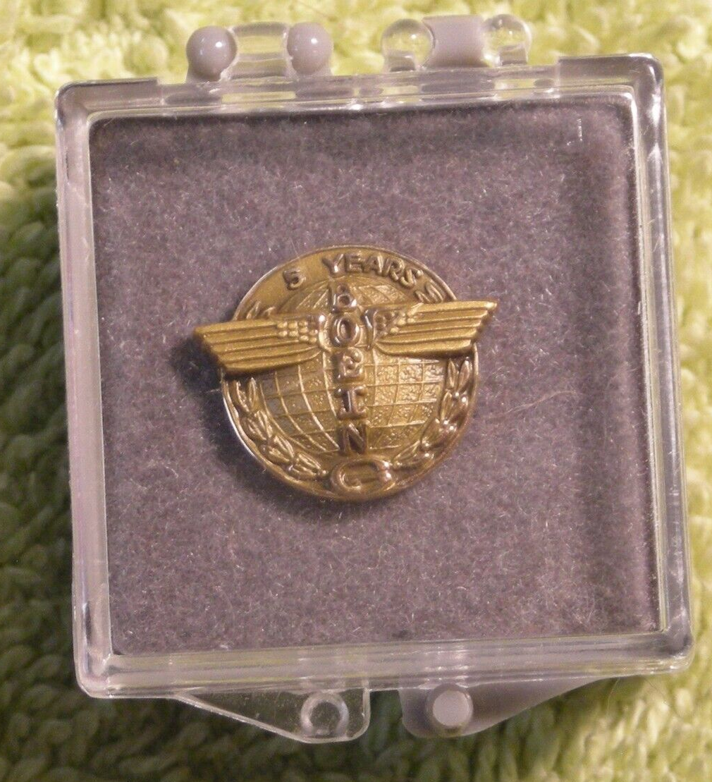 Boeing 5 year service pin marked 1/10 10K | eBay