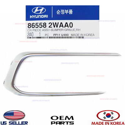 Genuine Front Bumper Trim Molding RIGHT Pass Side ⭐OEM⭐ SANTA FE SPORT ...