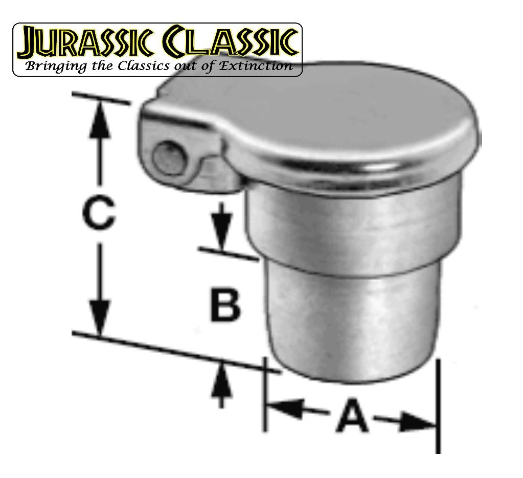 3/16" Hole Ford & GM Distributor Generator Oil Oiler Flip Up Cover Cap ...
