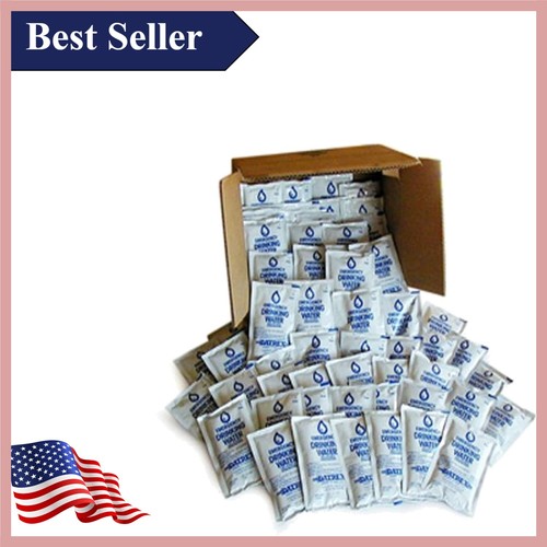 Emergency Water Packets with Easy Dispensing for Disaster Preparedness ...