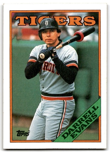 1988 Topps Baseball Card Darrell Evans Detroit Tigers #630 | eBay