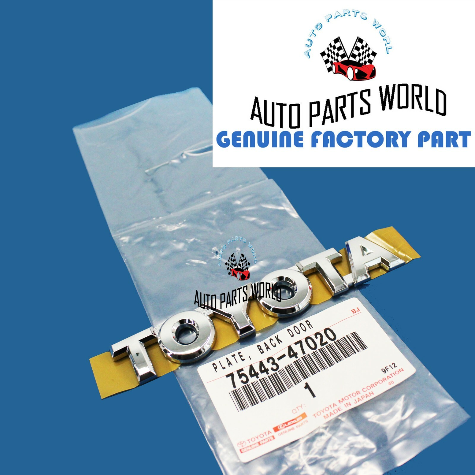 GENUINE OEM TOYOTA 2004-2009 PRIUS REAR BACK DOOR NAMEPLATE EMBLEM ...