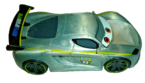 Vintage Disney Pixar Cars 2 Silver Racers Lightning McQueen | eBay