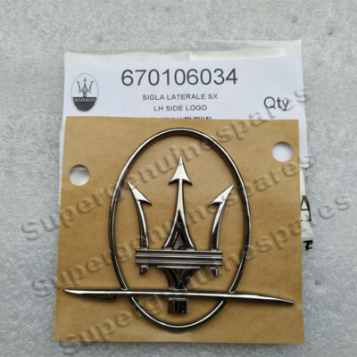 For Genuine Maserati Levante 3.8T LH Side Trident Emblem New 670106034 ...